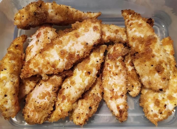 0 Carb Pork Rind Breaded Baked Chicken