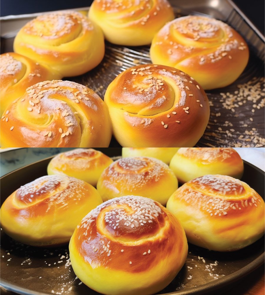 Vegan Custard Buns