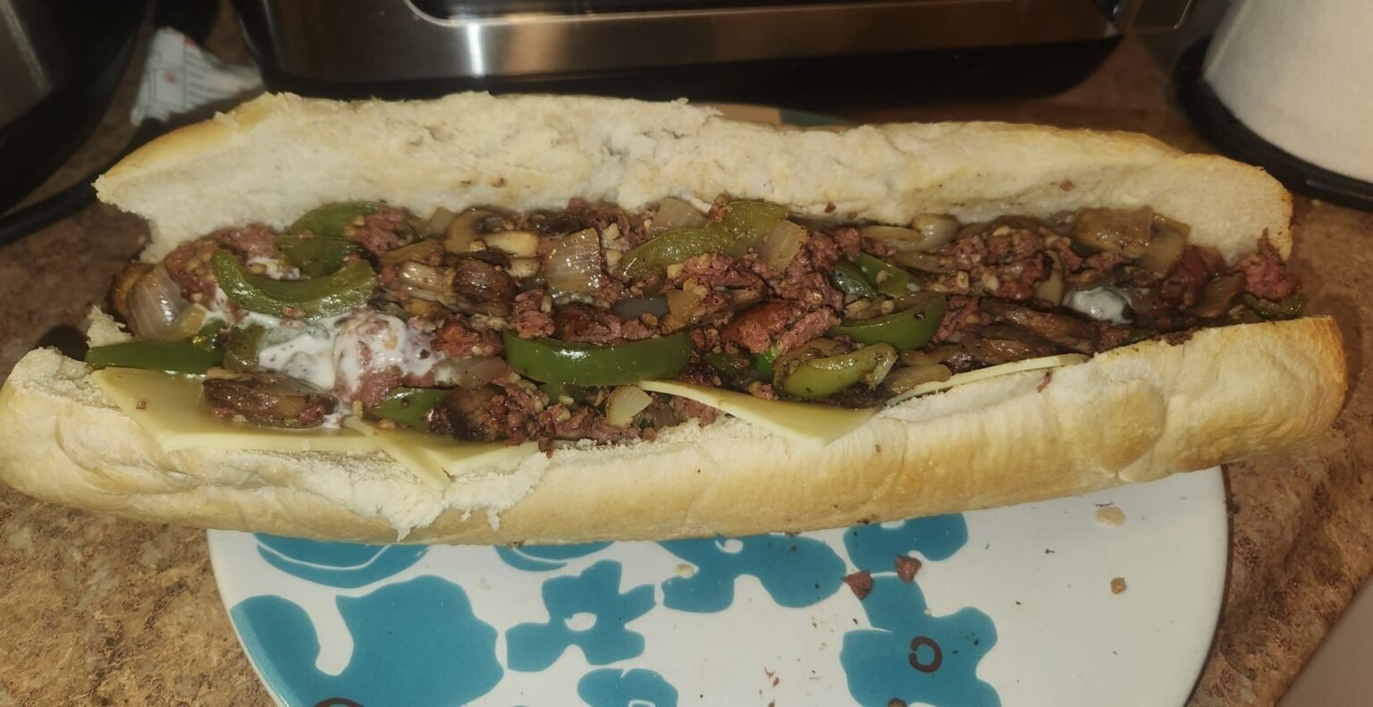 Plant-Based Philly Cheesesteak Sandwich Recipe