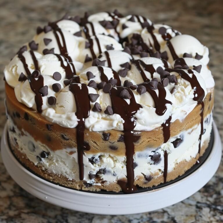 Chocolate Chip Cookie Ice Cream Cake