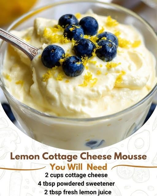 Lemon Cottage Cheese Mousse