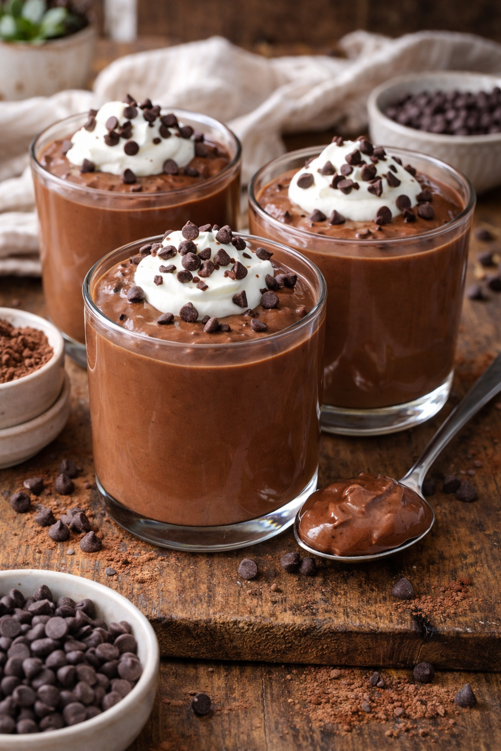 3-Ingredient High Protein Chocolate Pudding